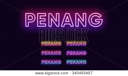 Neon Penang Name, Vector & Photo (Free Trial) | Bigstock