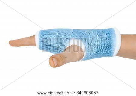 Hand Cast On White Image & Photo (Free Trial) | Bigstock