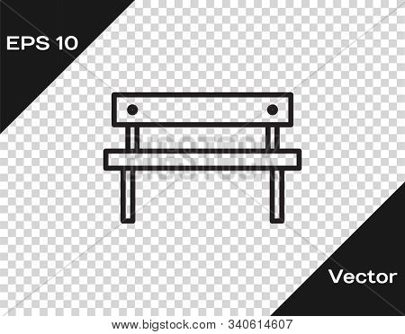 Black Line Bench Icon Vector & Photo (Free Trial) | Bigstock