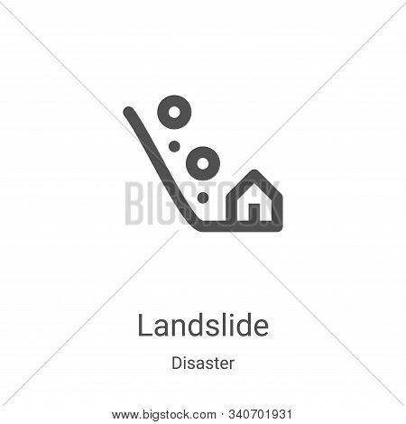 Landslide Icon Vector & Photo (Free Trial) | Bigstock