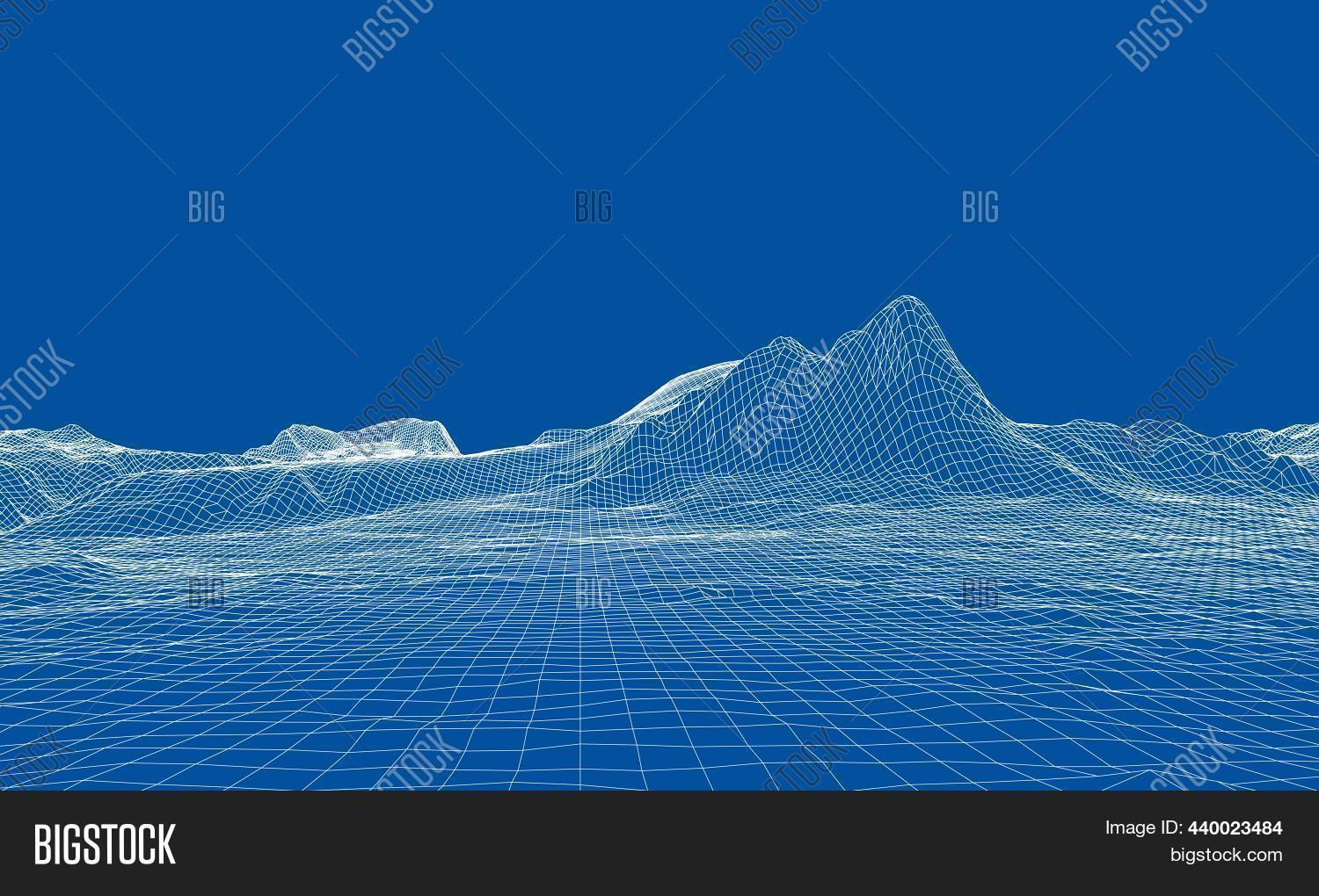 Abstract 3d Wire-frame Image & Photo (Free Trial) | Bigstock