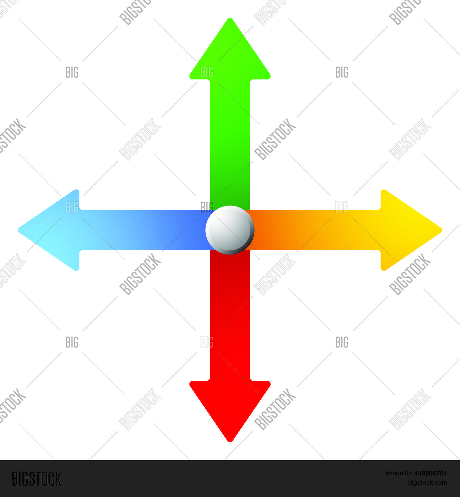 4-way Arrows, Vector & Photo (Free Trial) | Bigstock