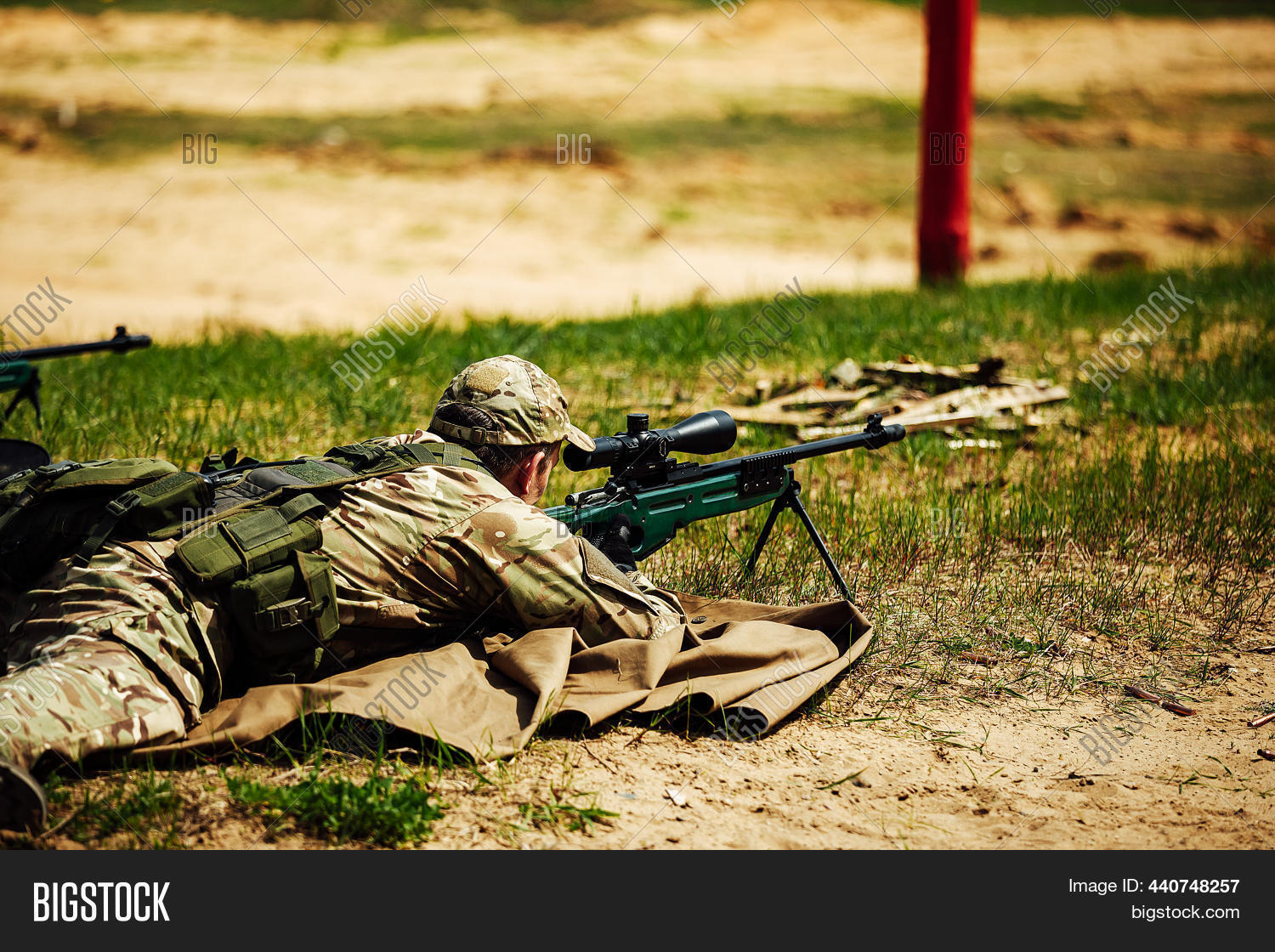 Sniper Shoots Lying Image & Photo (Free Trial) | Bigstock