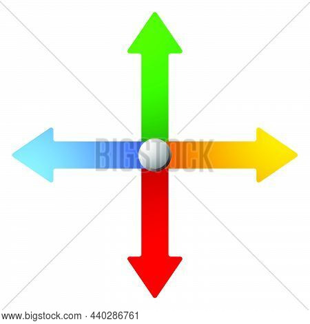 4-way Arrows, Vector & Photo (Free Trial) | Bigstock
