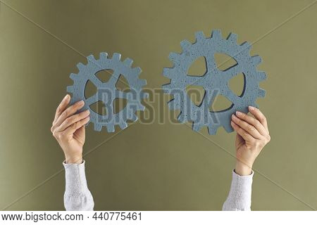 Woman Connecting Two Image & Photo (Free Trial) | Bigstock