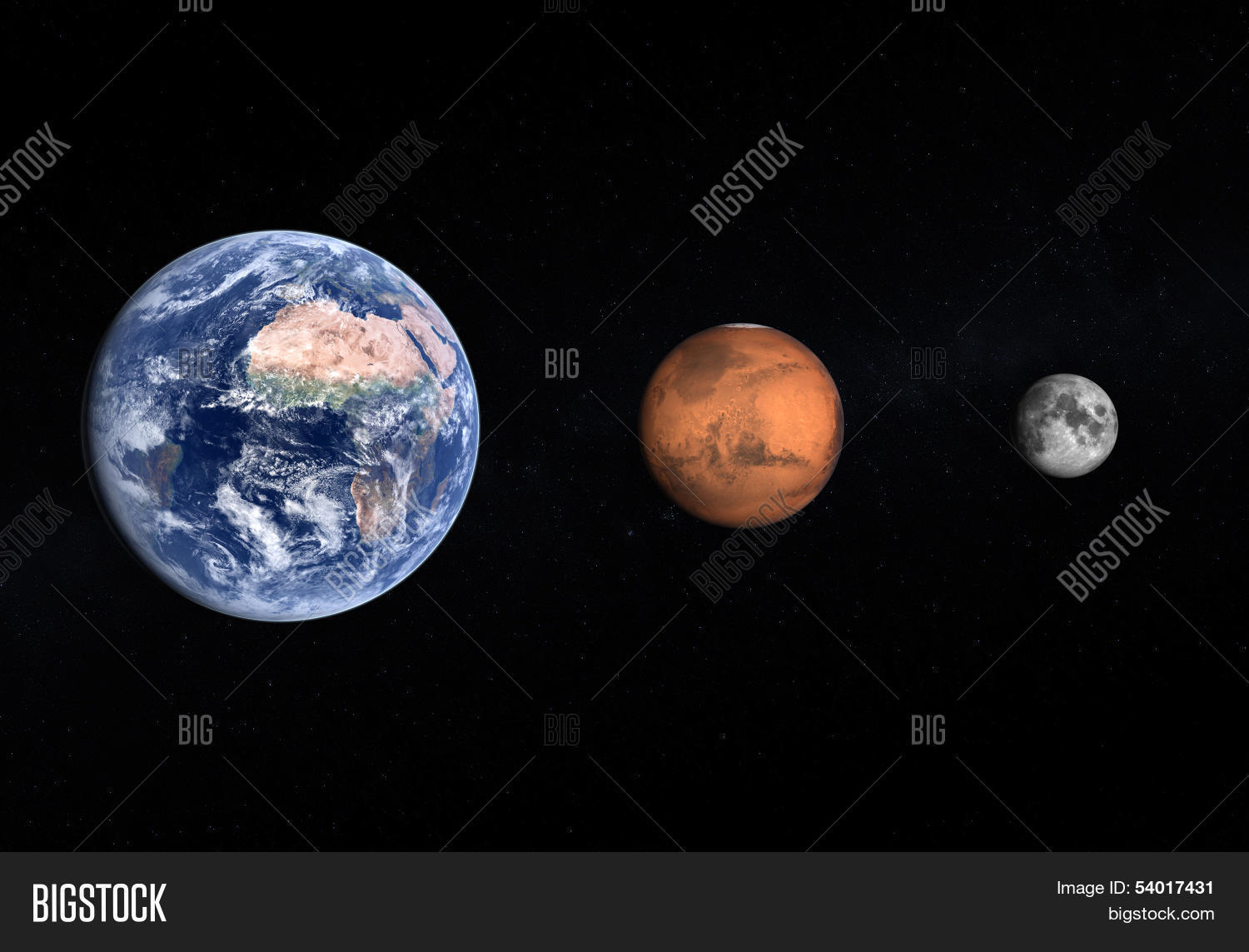 Planets Earth Mars Image & Photo (Free Trial) | Bigstock