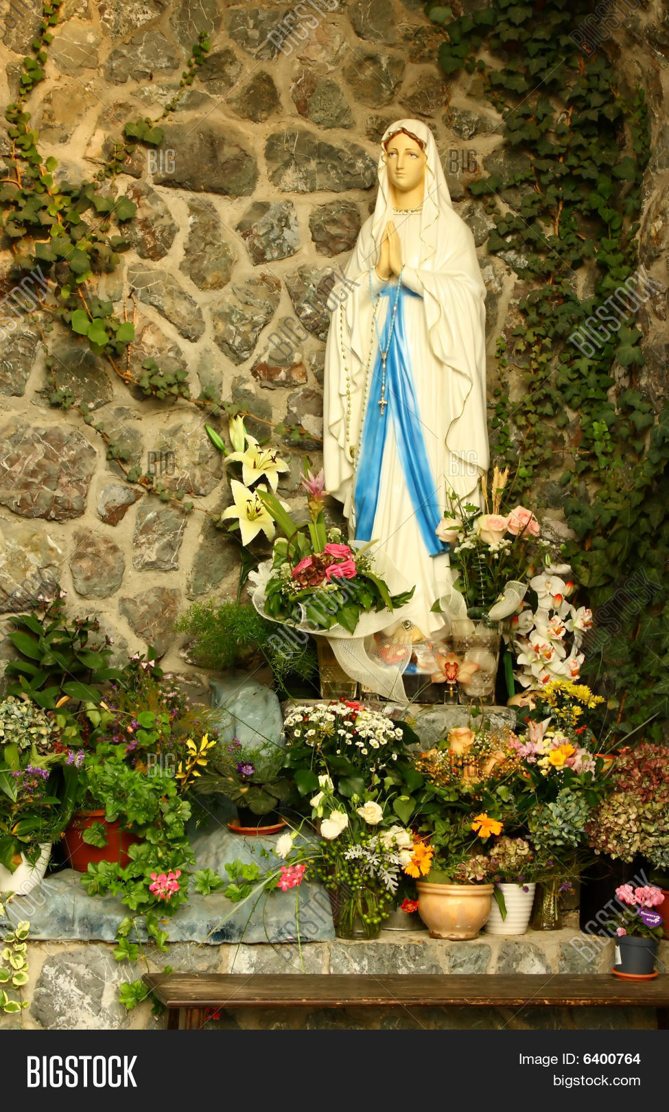 Virgin Mary Grotto Image & Photo (Free Trial) | Bigstock