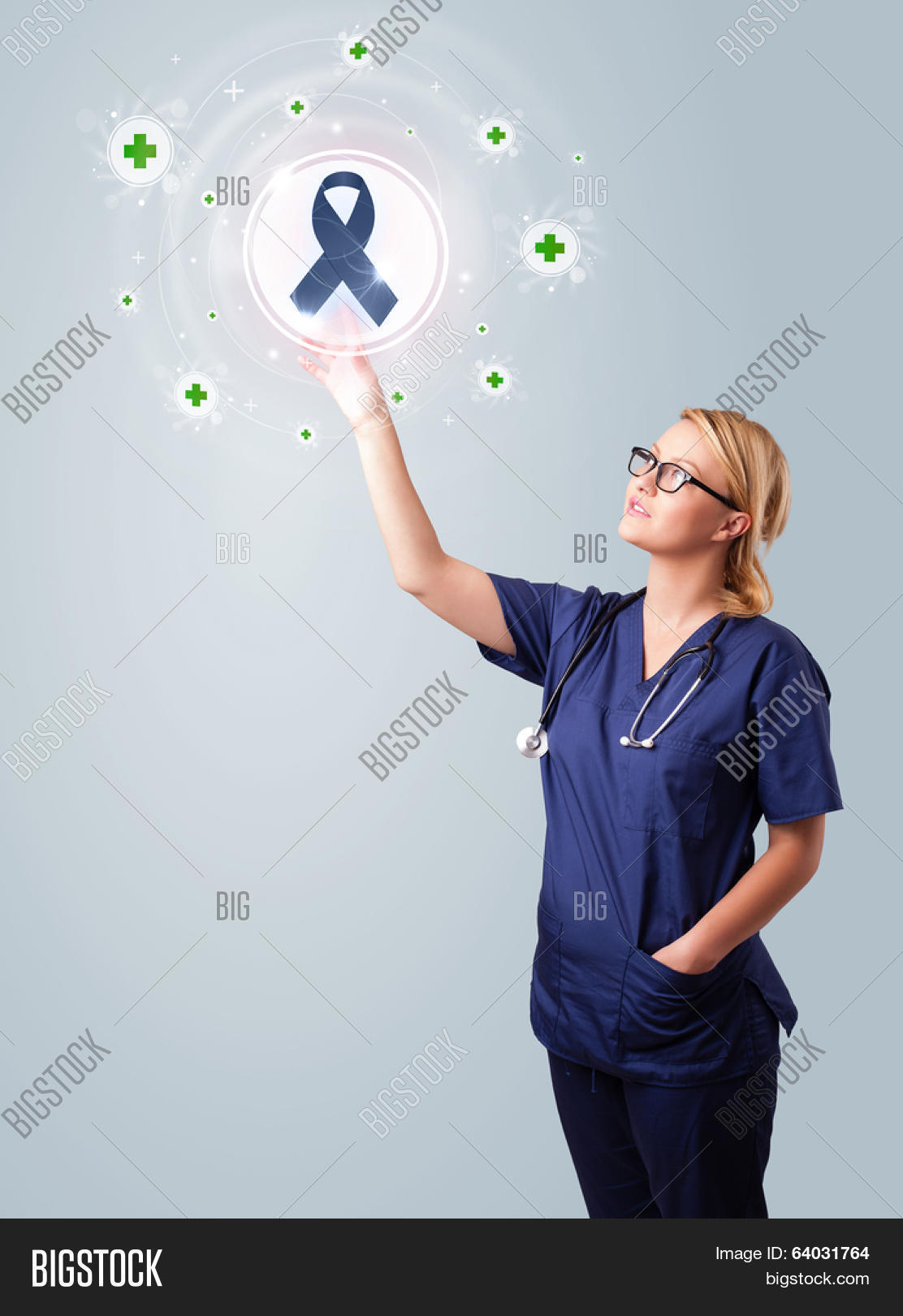 Young Nurse Standing Image & Photo (Free Trial) | Bigstock