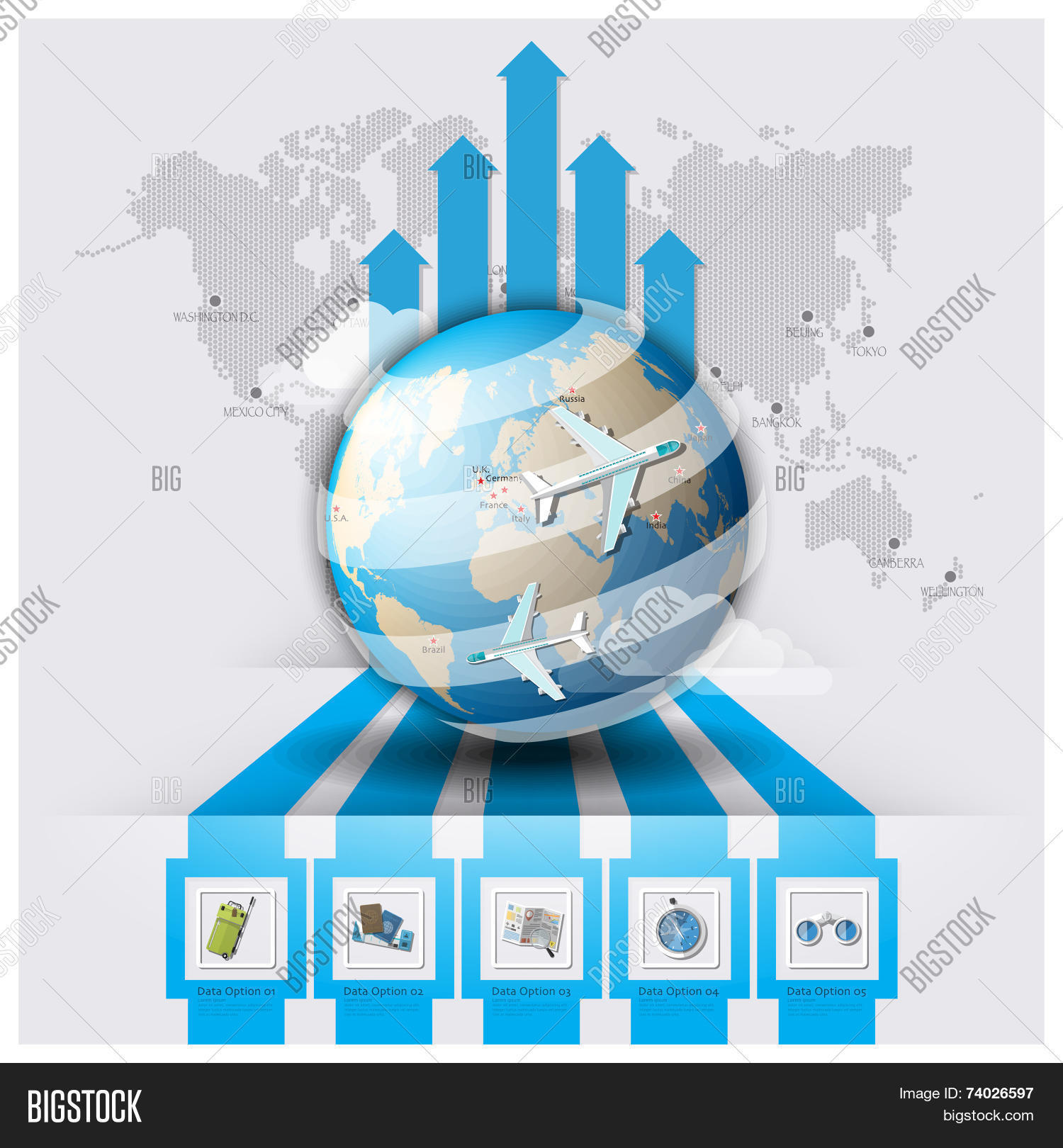 Arrow Line Travel Vector & Photo (Free Trial) | Bigstock