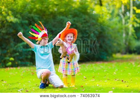 Kids Playing Cowboy Image & Photo (Free Trial) | Bigstock