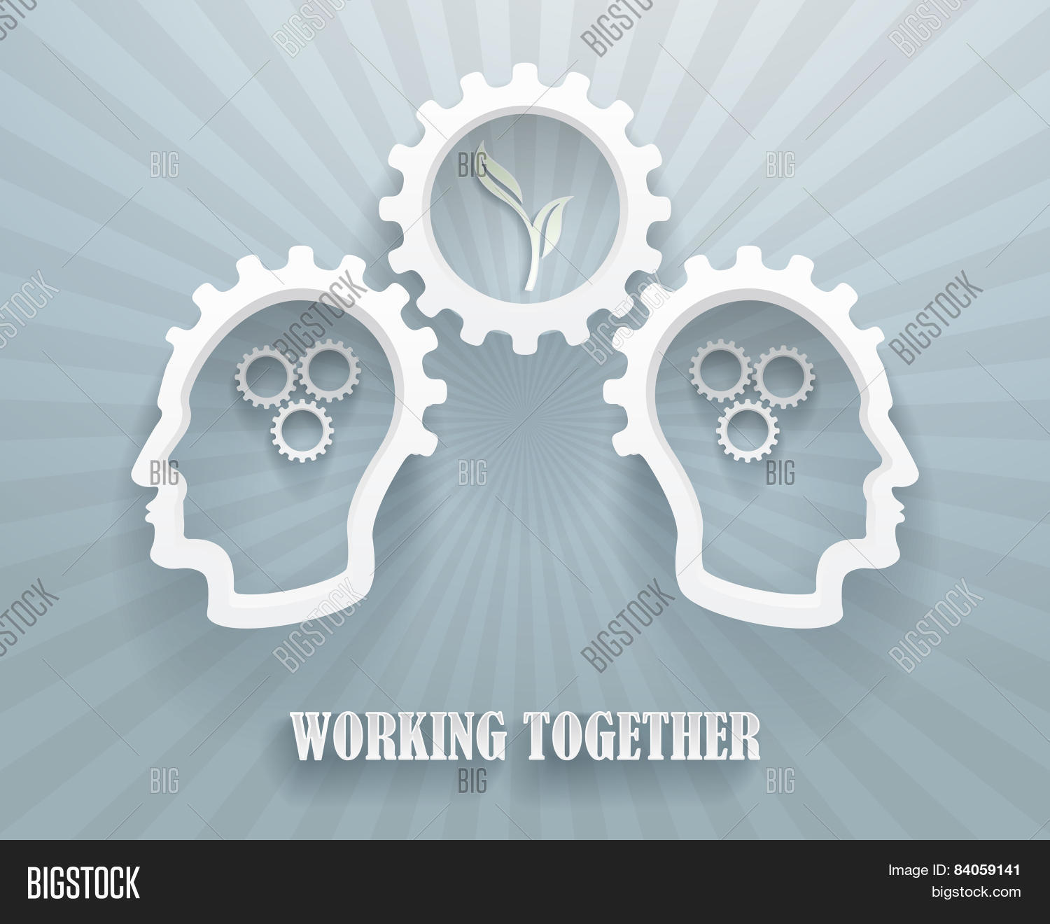 Working Together Vector & Photo (Free Trial) | Bigstock