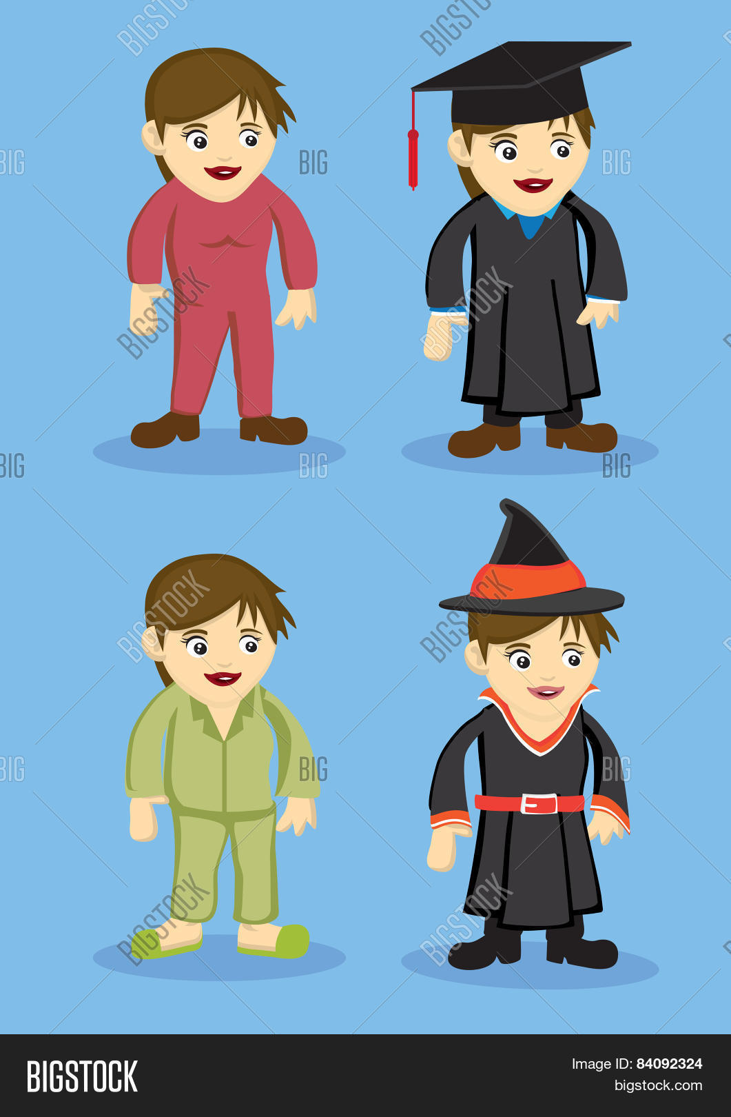 Cartoon Girl Fancy Vector & Photo (Free Trial) | Bigstock