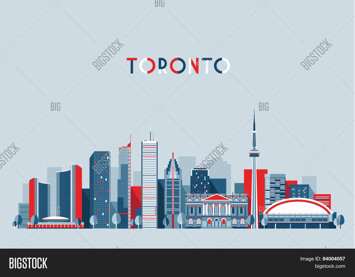 Toronto Canada City Vector & Photo (Free Trial) | Bigstock