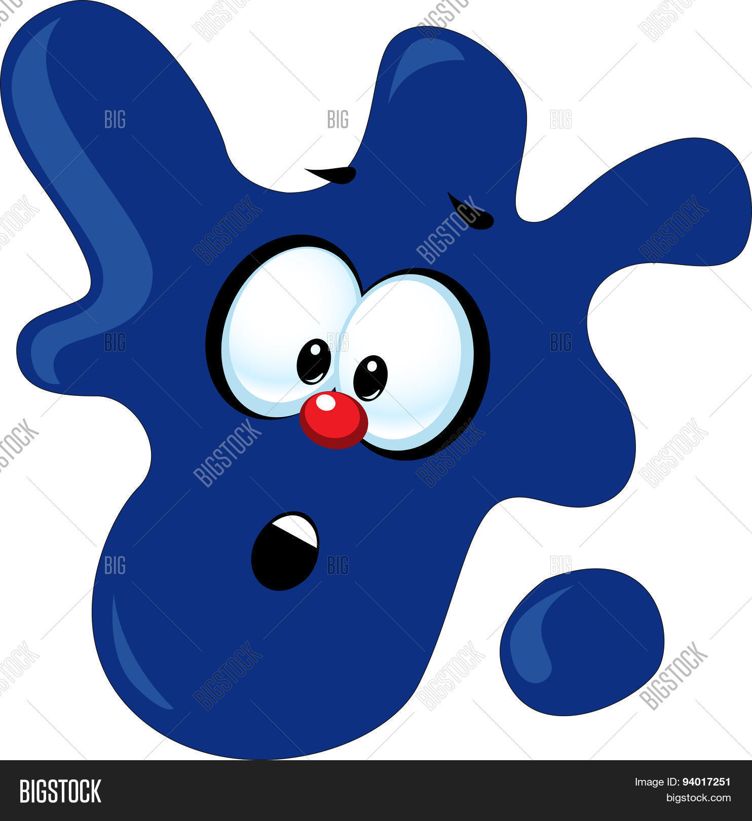 Blue Blob - Funny Vector & Photo (Free Trial) | Bigstock