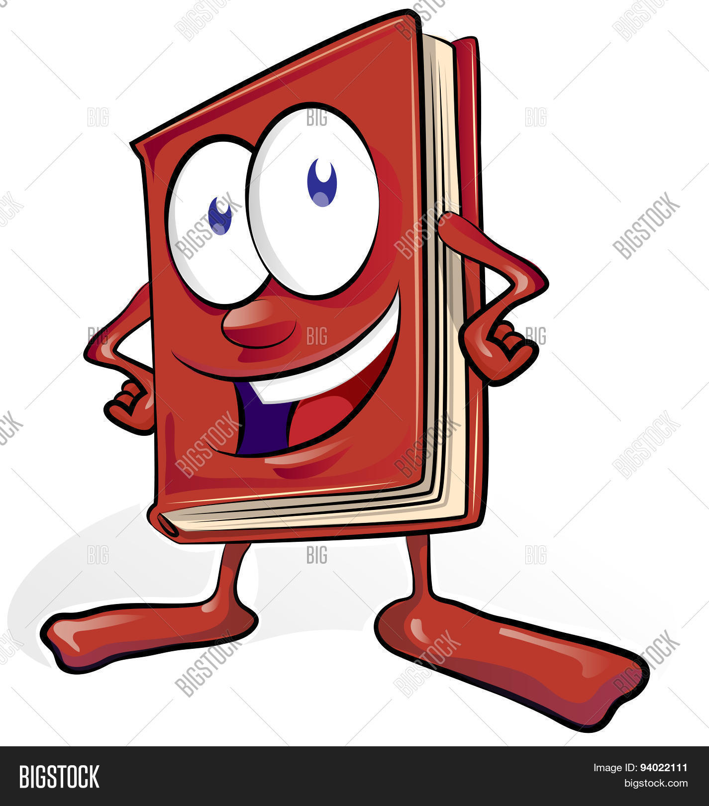 Fun Book Cartoon On Vector & Photo (Free Trial) | Bigstock
