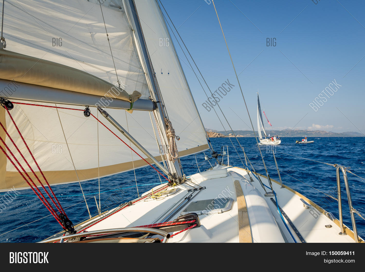 Sailing Boat Going Image & Photo (Free Trial) | Bigstock