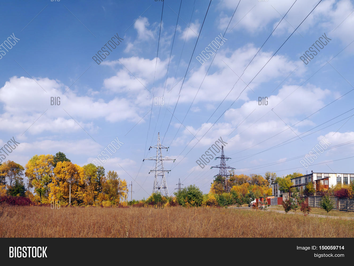 High Voltage Powerline Image & Photo (Free Trial) | Bigstock