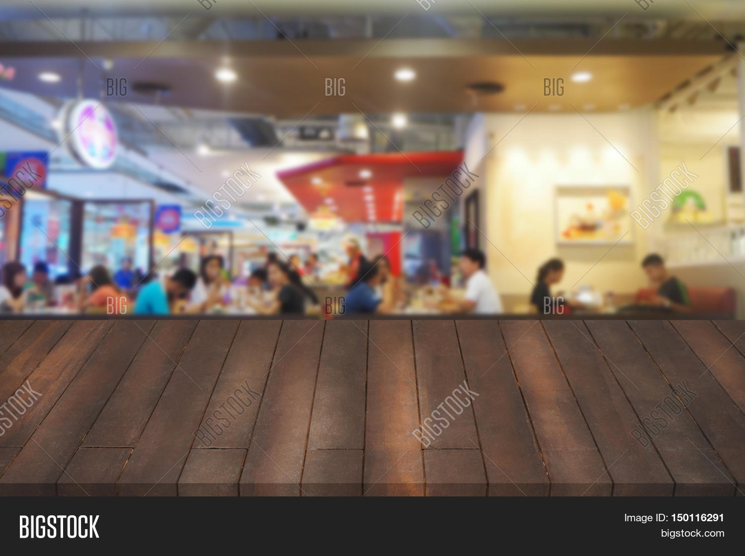 Wooden Table Mock Image & Photo (Free Trial) | Bigstock