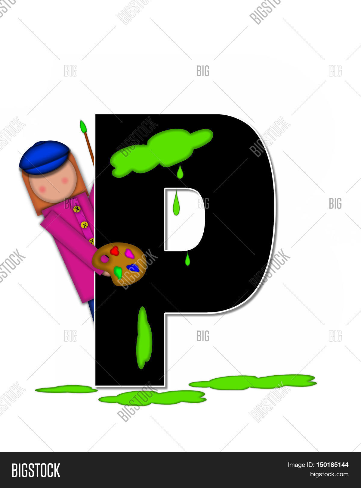 Letter P Alphabet Set Image & Photo (Free Trial) | Bigstock