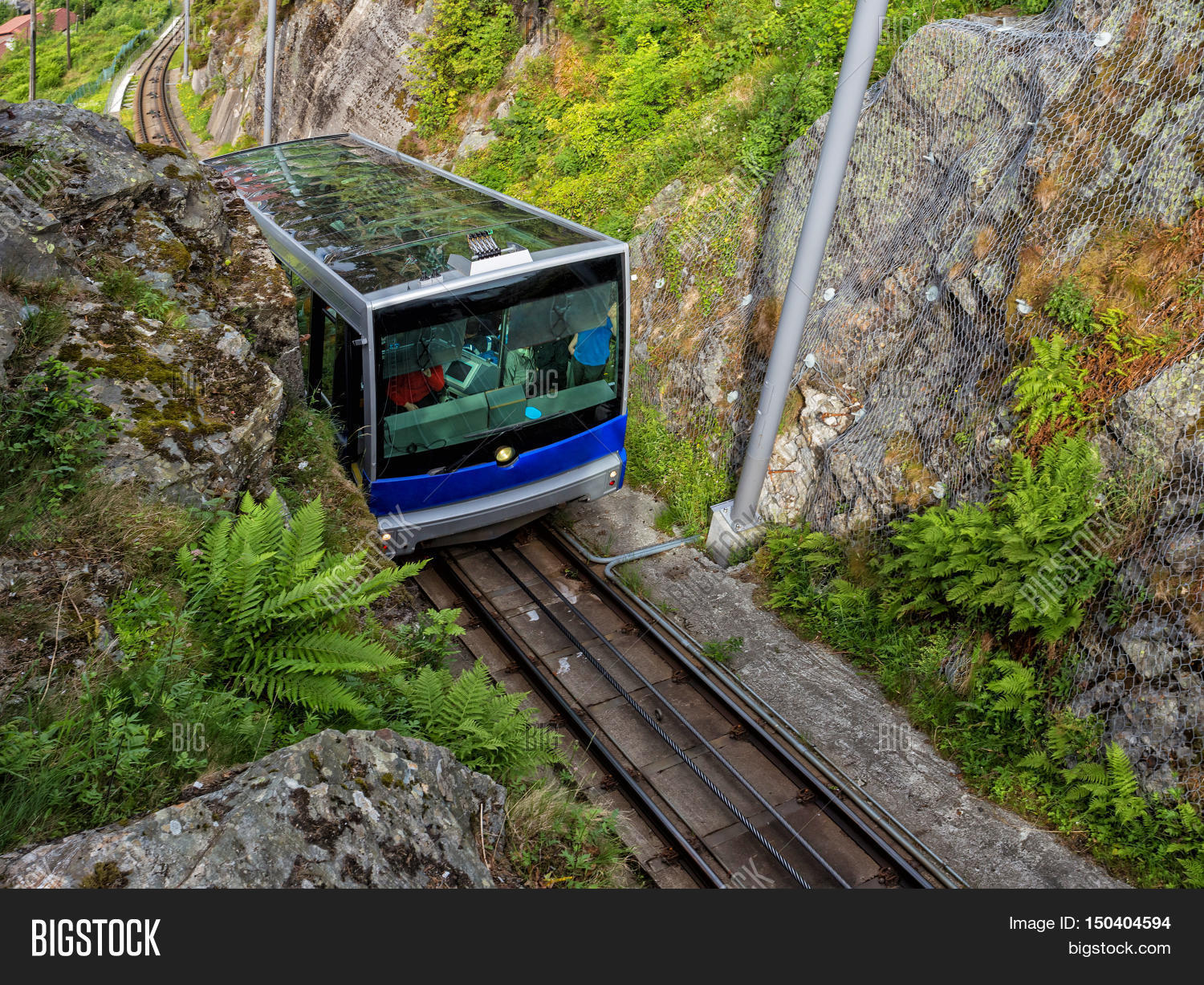 Floibanen Funicular Mt Image & Photo (Free Trial) | Bigstock