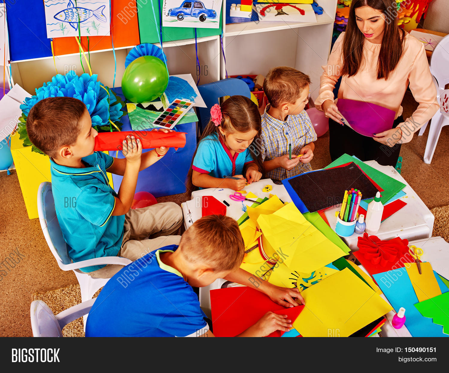 Children Making Image & Photo (Free Trial) | Bigstock