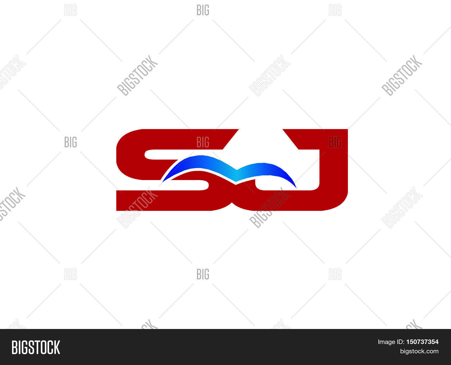 Letter SJ Logo Design Vector & Photo (Free Trial) | Bigstock