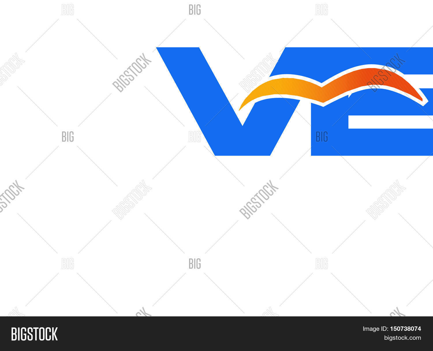 Ve Logo. Vector Sign Vector & Photo (Free Trial) | Bigstock