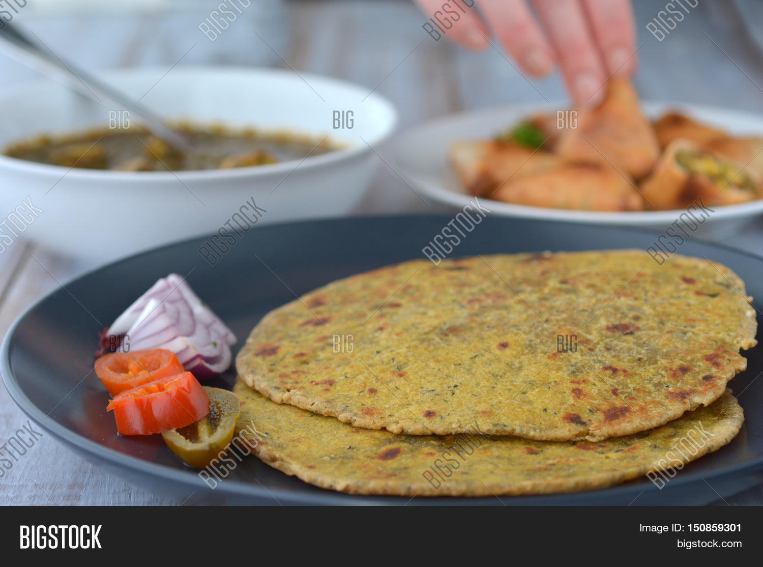 Indian Food Paratha Image & Photo (Free Trial) | Bigstock