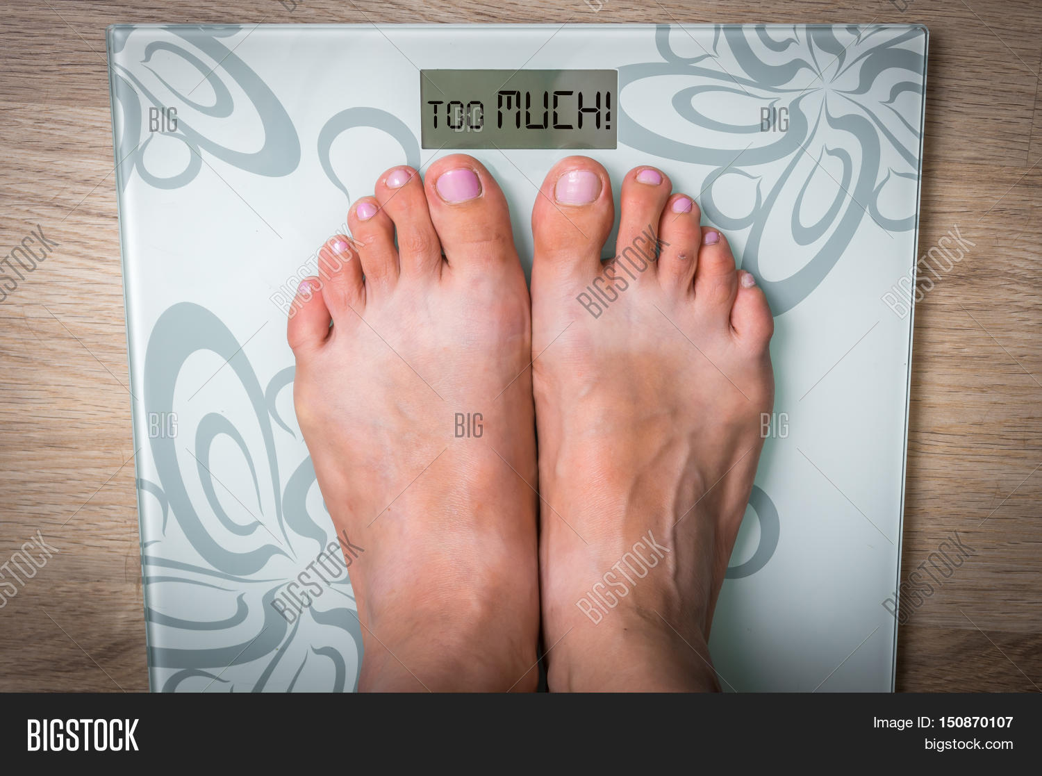 Woman's Feet On Scale Image & Photo (Free Trial) | Bigstock