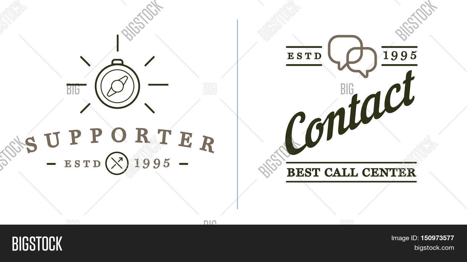 Set Contact Us Vector & Photo (Free Trial) | Bigstock