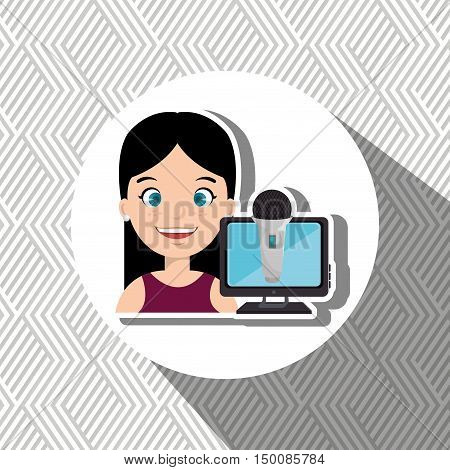Woman Cartoon Speak Vector & Photo (Free Trial) | Bigstock
