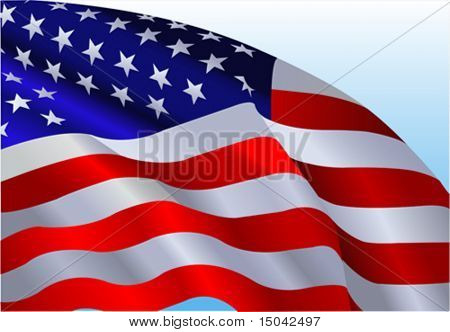 American Flag Flowing Vector & Photo (Free Trial) | Bigstock