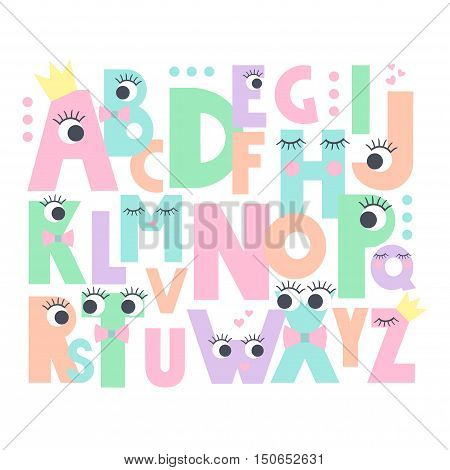 Alphabet Eyes Lashes Vector & Photo (Free Trial) | Bigstock