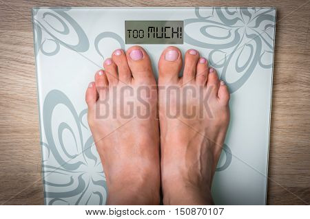 Woman's Feet On Scale Image & Photo (Free Trial) | Bigstock