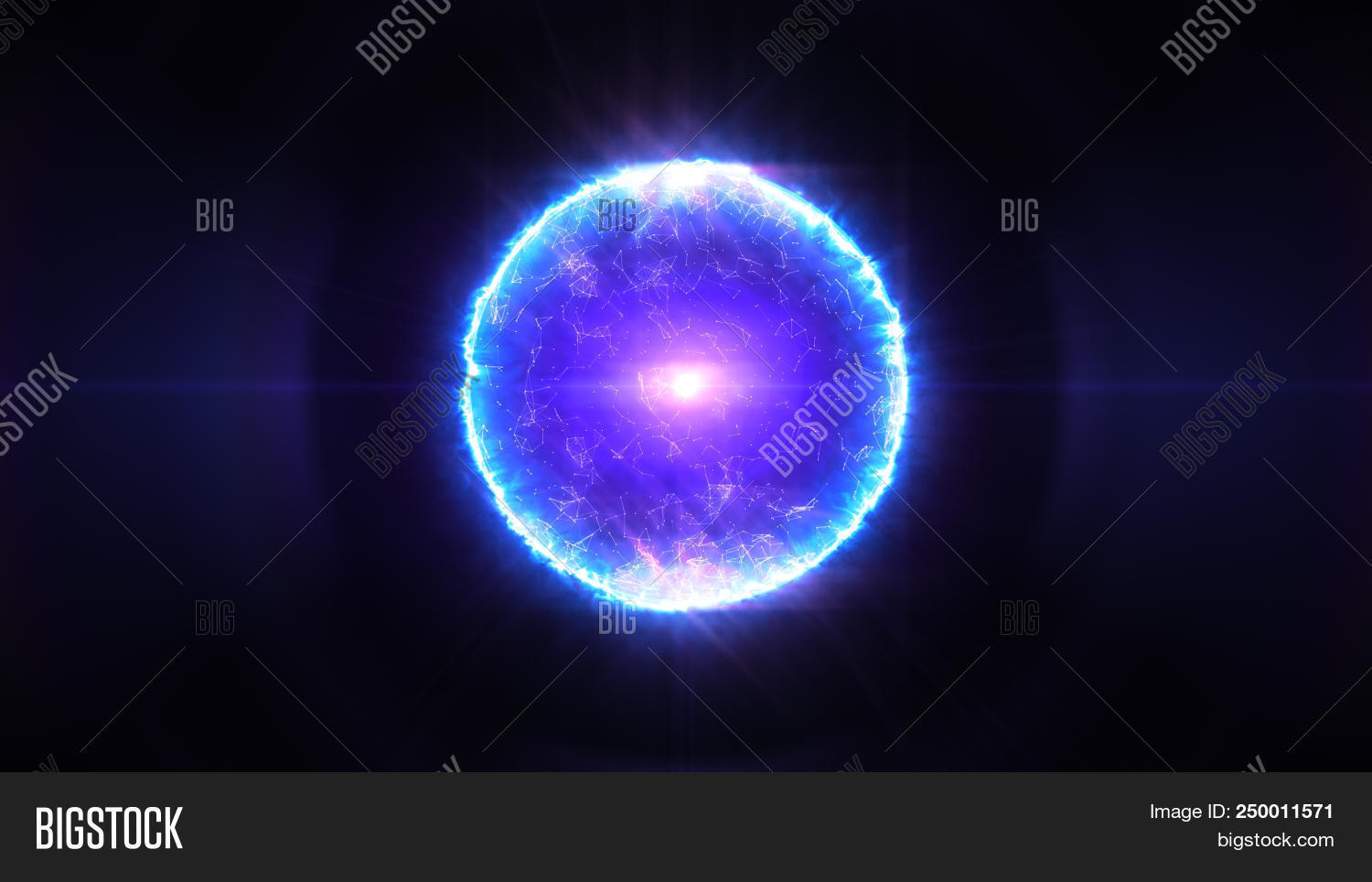 Magic Plasma Ball Blue Image & Photo (Free Trial) | Bigstock