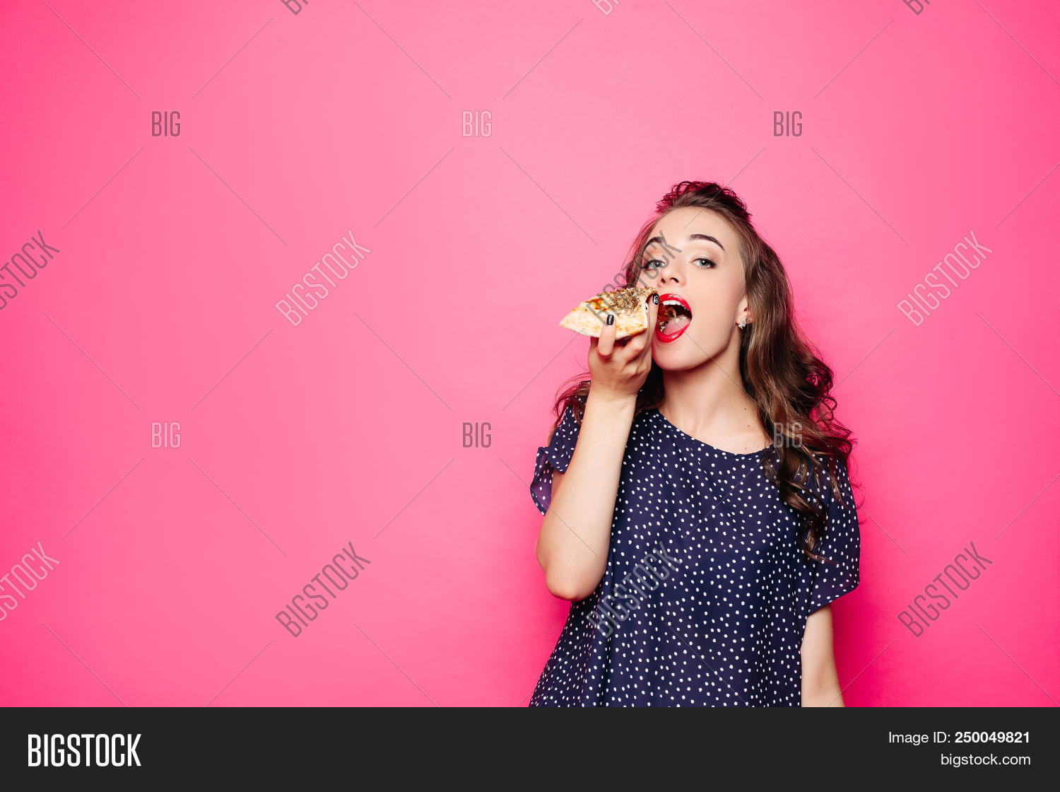 Happy Girl Eating Image & Photo (Free Trial) | Bigstock