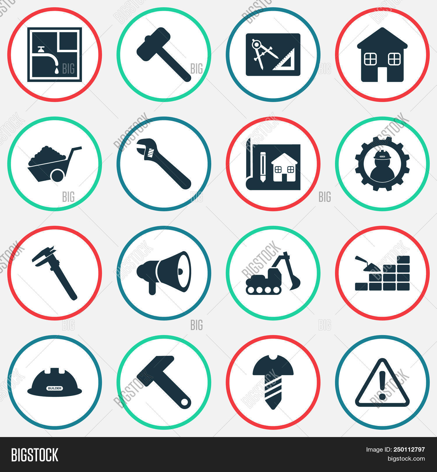 Construction Icons Set Image & Photo (Free Trial) | Bigstock