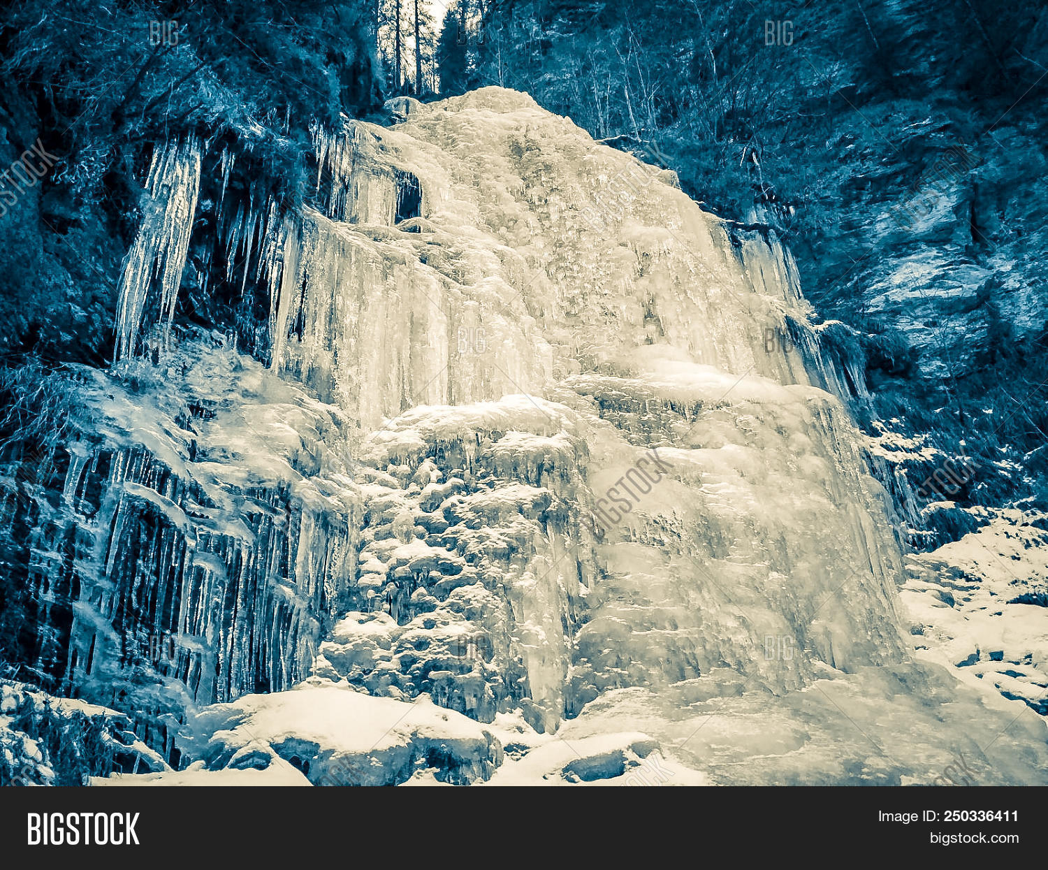 Iced Waterfall Winter Image & Photo (Free Trial) | Bigstock