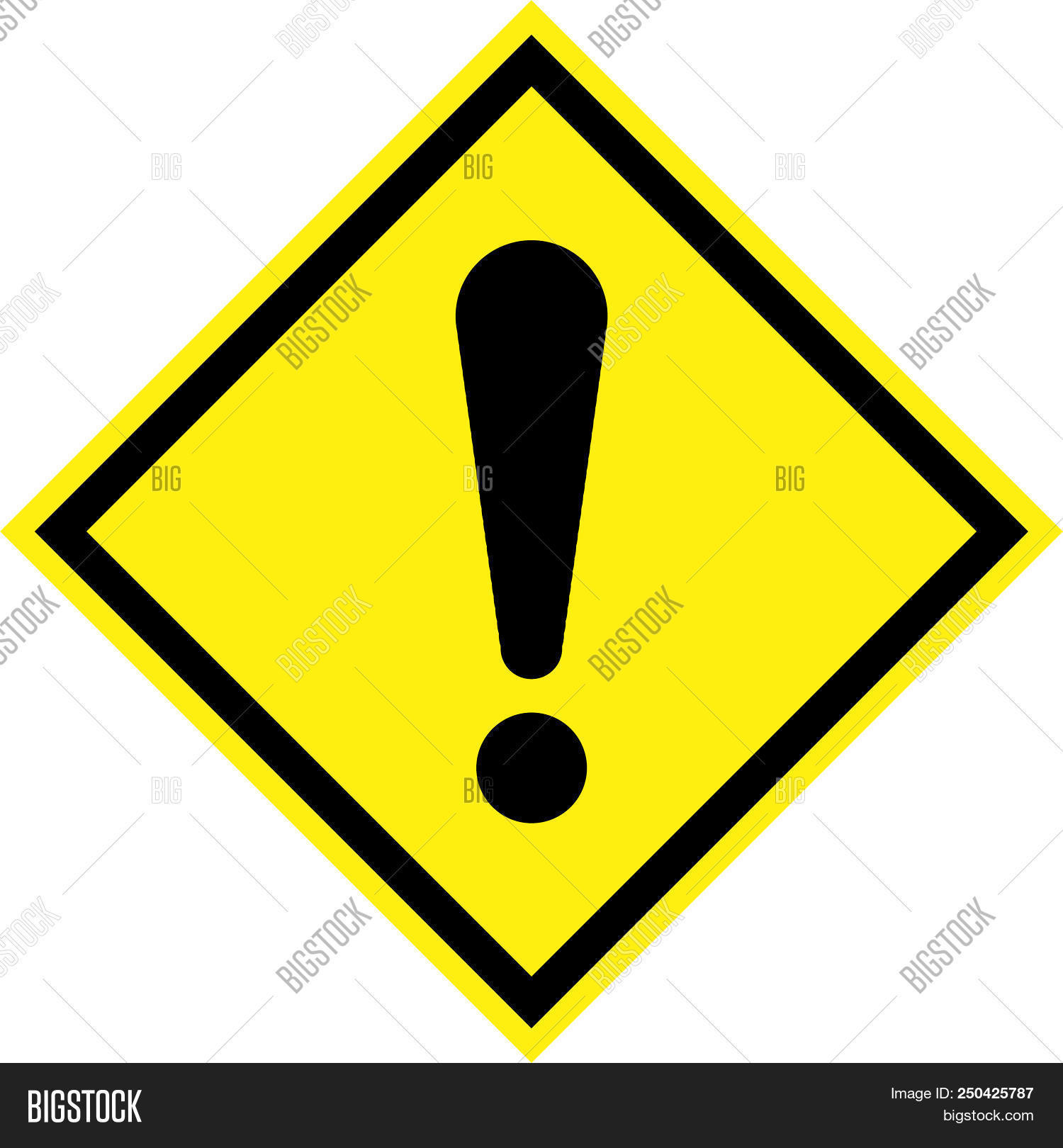 Yellow Hazard Sign Image & Photo (Free Trial) | Bigstock
