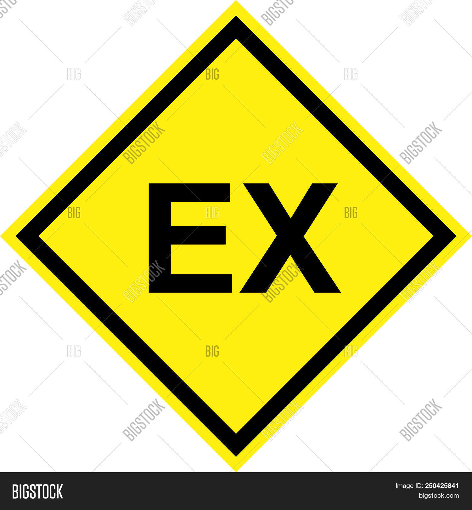 Yellow Hazard Sign Image & Photo (Free Trial) | Bigstock