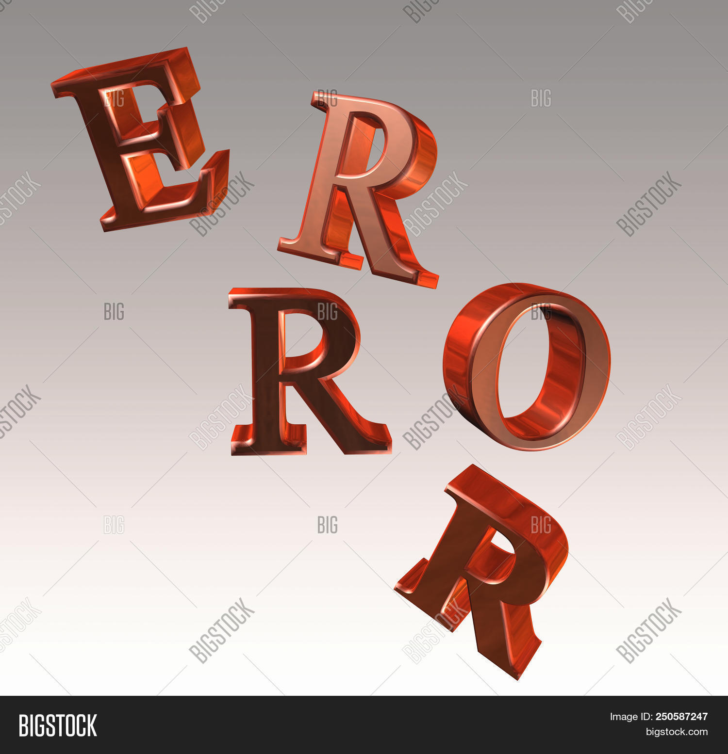 Error Lettering - 3d Image & Photo (Free Trial) | Bigstock