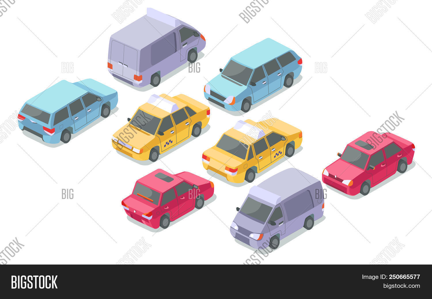 Isometric Cars Image & Photo (Free Trial) | Bigstock