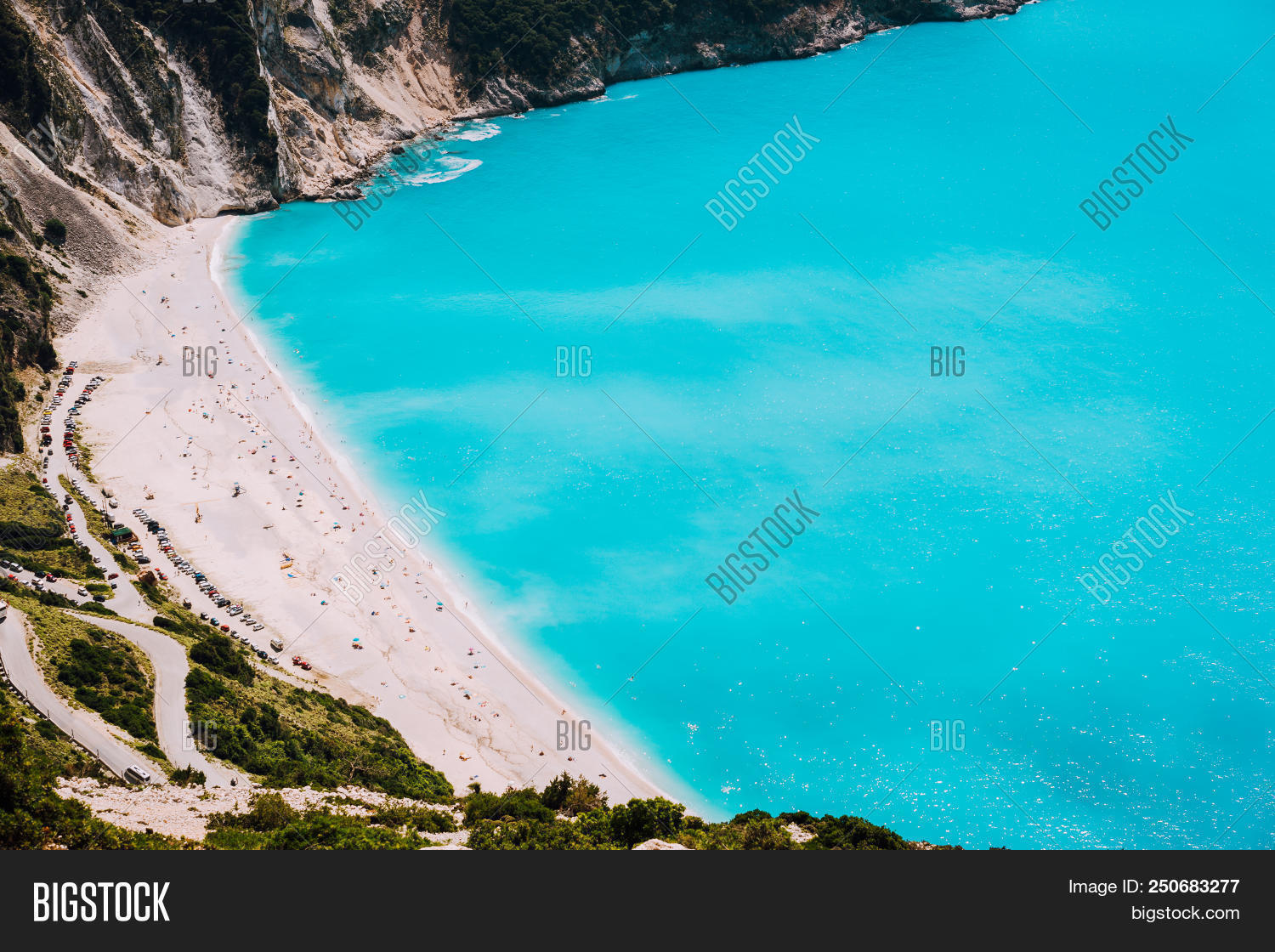 Famous Myrtos Beach Image & Photo (Free Trial) | Bigstock