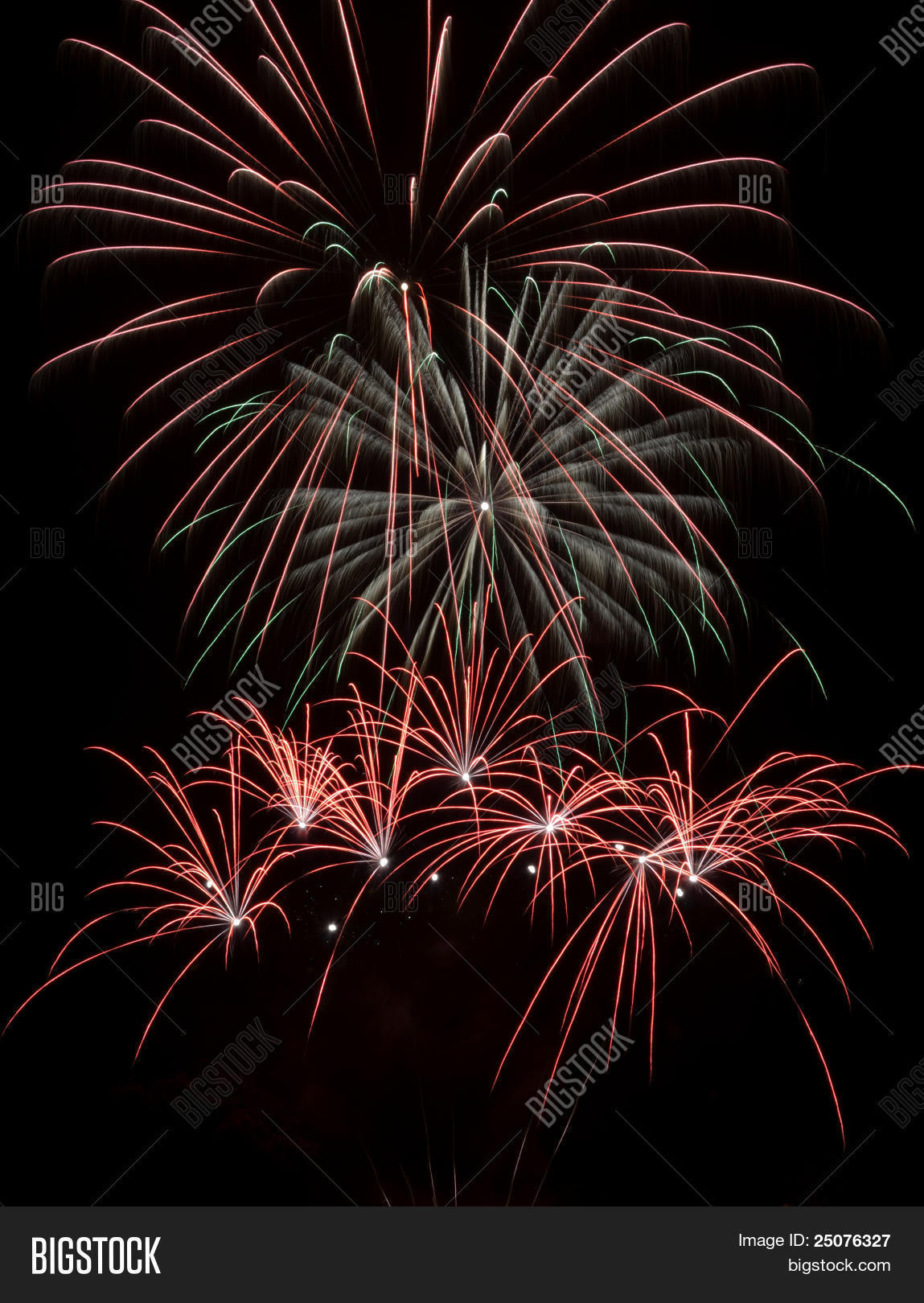 Red White Fireworks Image & Photo (Free Trial) | Bigstock
