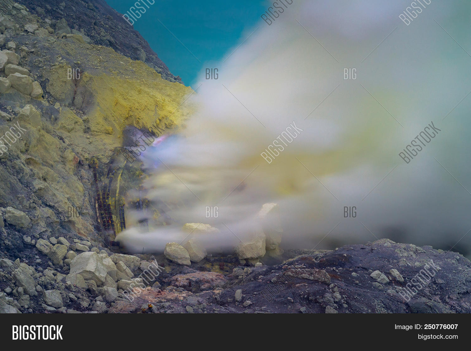 Blue Sulfur Flames Image & Photo (Free Trial) | Bigstock
