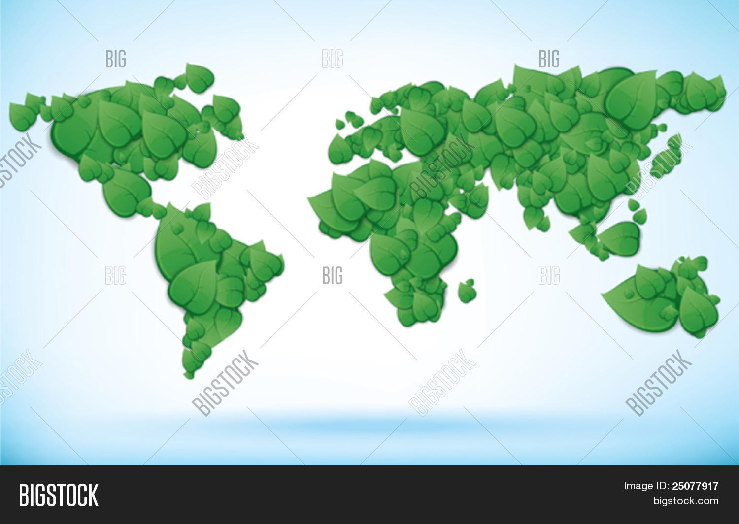 Green World Map Vector & Photo (Free Trial) | Bigstock