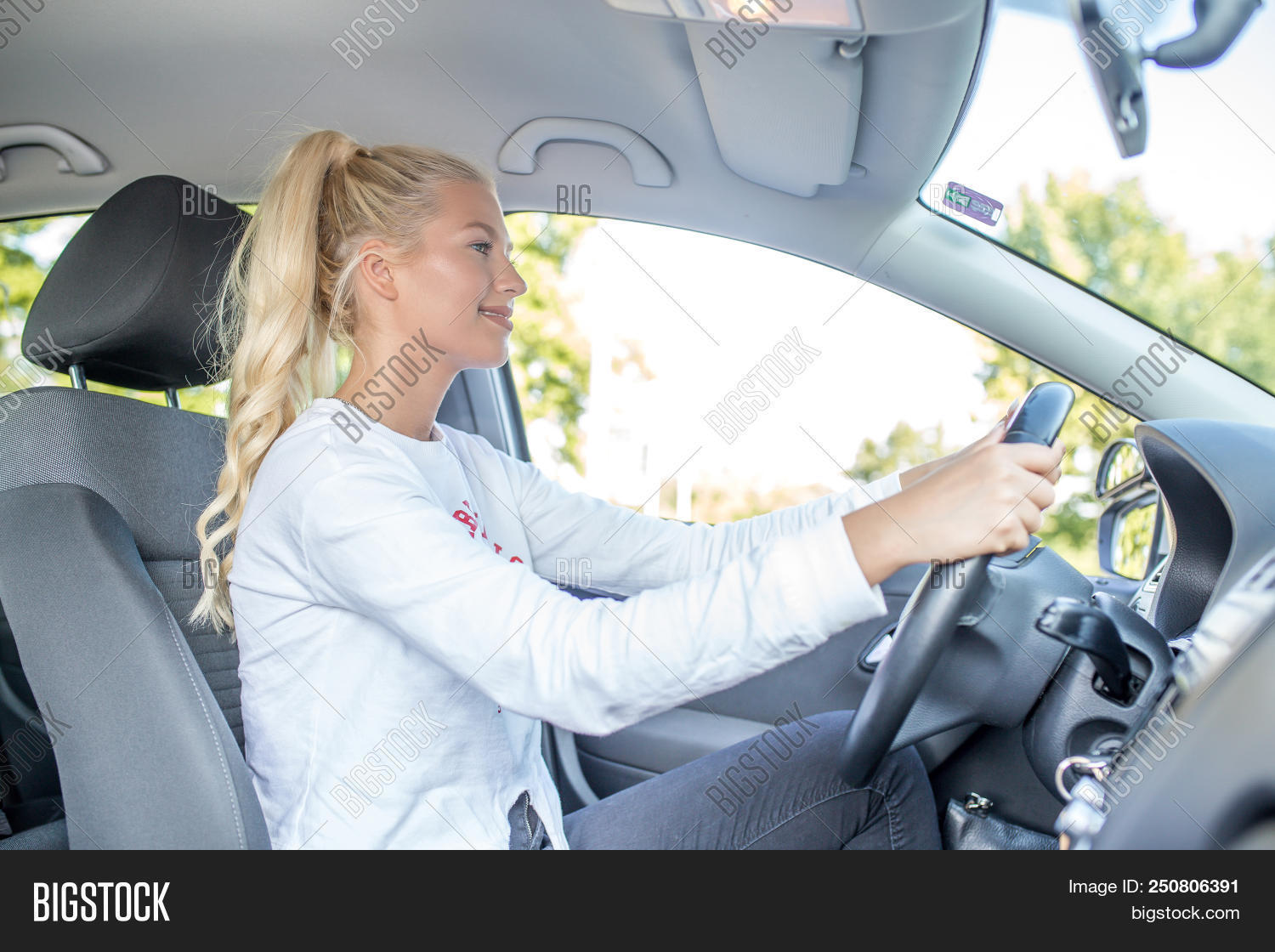 Woman Student Driving Image & Photo (Free Trial) | Bigstock