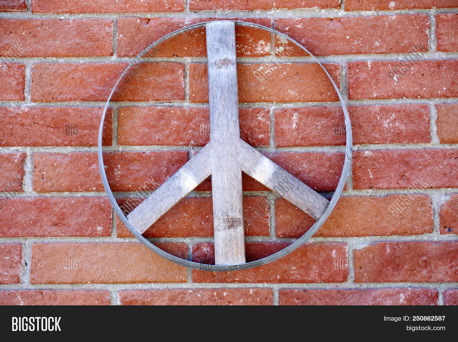 Peace Sign. Wooden Image & Photo (Free Trial) | Bigstock