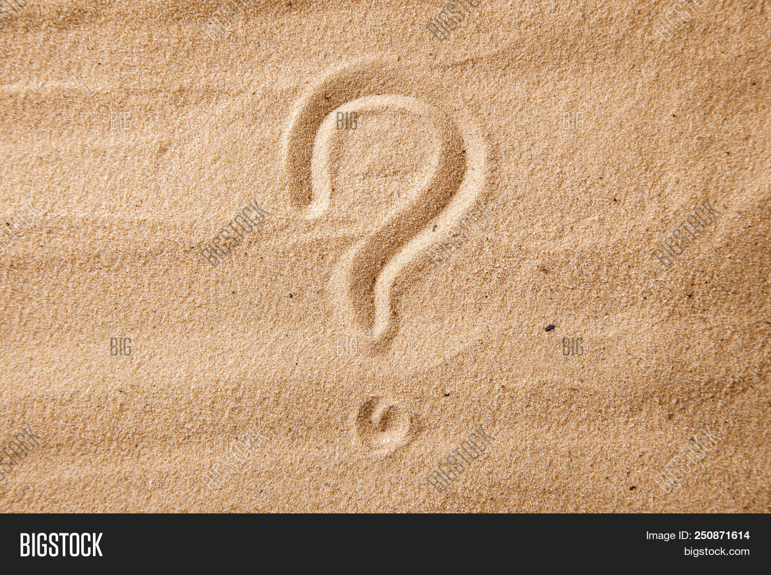 Question Mark Sand Image & Photo (Free Trial) | Bigstock