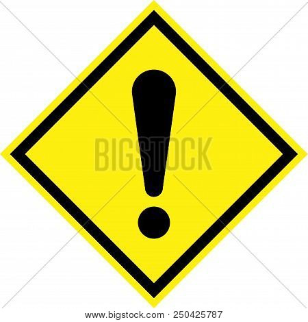 Yellow Hazard Sign Image & Photo (Free Trial) | Bigstock